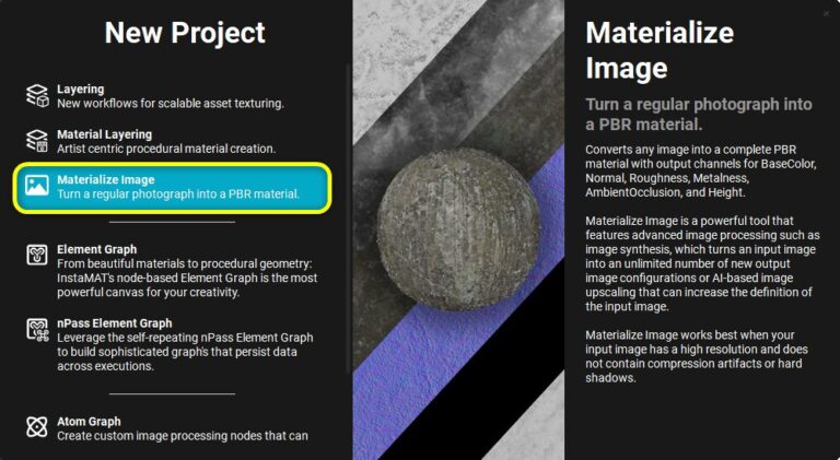 InstaMATがリリース！MaterializeImageで写真からマテリアルを生成してみる | CG JOURNAL